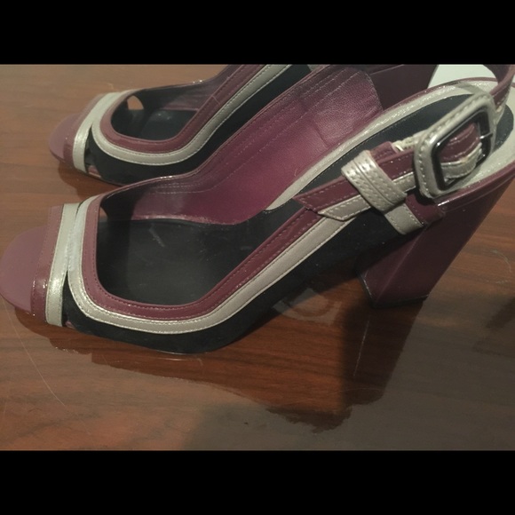 Cole Haan | Shoes | Cole Haan Tri Color Open Toe Nike Air Heels Sb ...